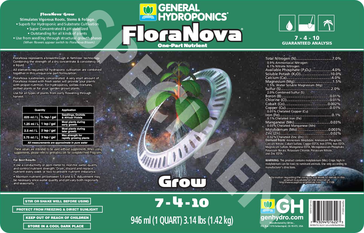 Product labels – General Hydroponics